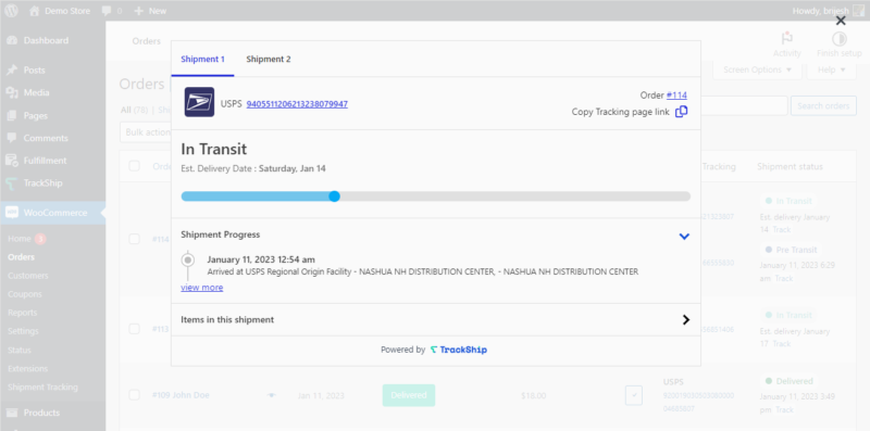 Manage Orders - TrackShip Docs