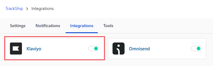 Klaviyo - TrackShip Docs
