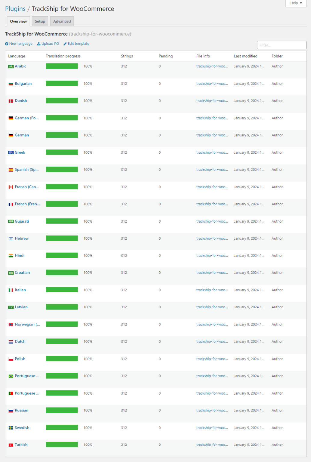 Translate with Loco Translate - TrackShip Docs