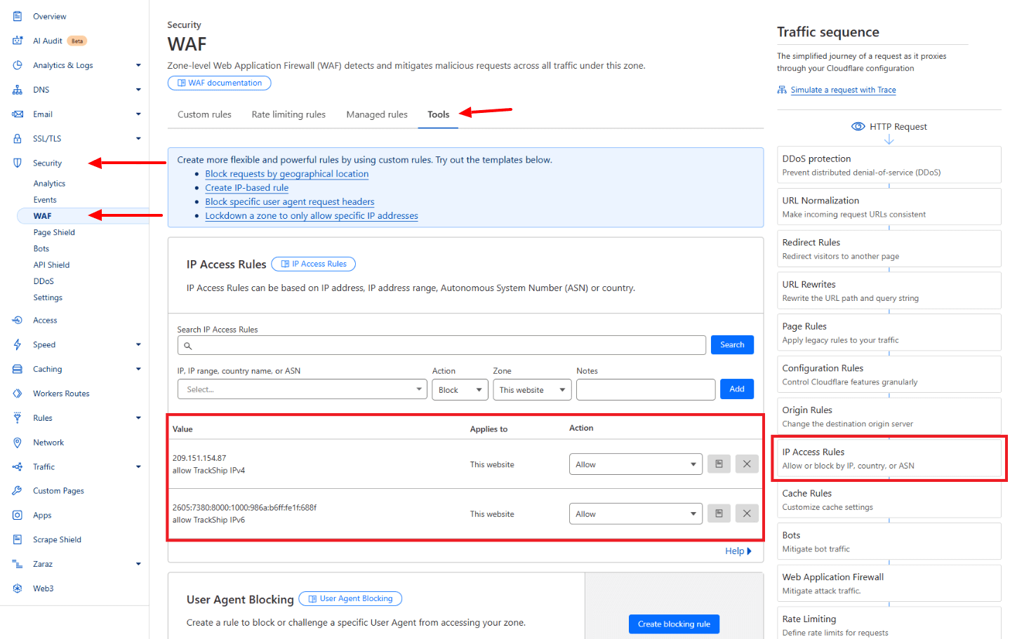 Whitelist TrackShip IPs - TrackShip Docs