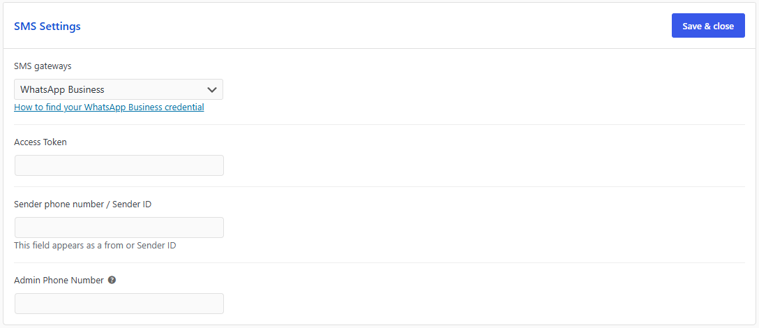 WhatsApp Business - TrackShip Docs